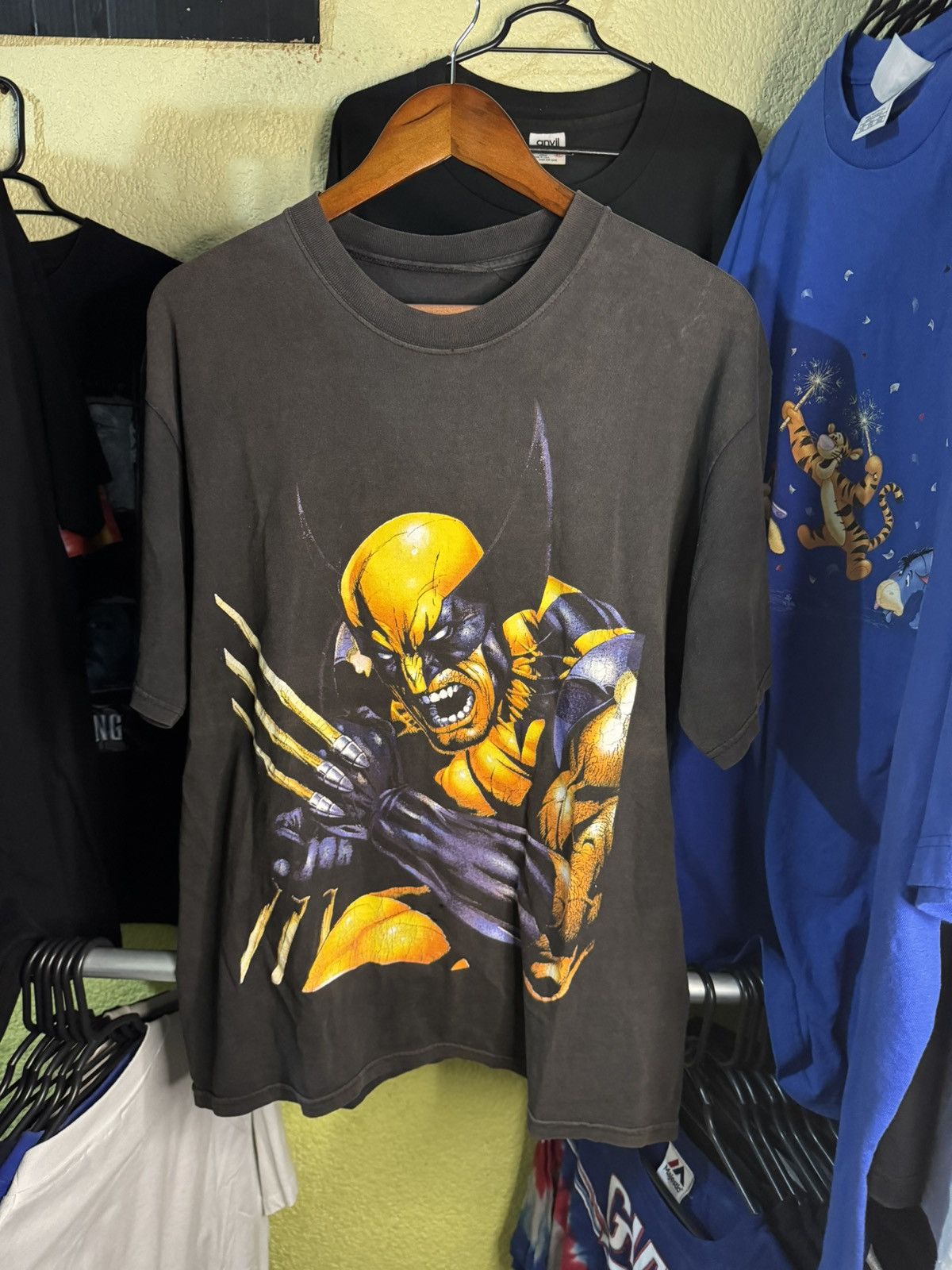 Marvel Comics × Vintage × Wolverine Mexican Bootleg tshirt wolverine ...