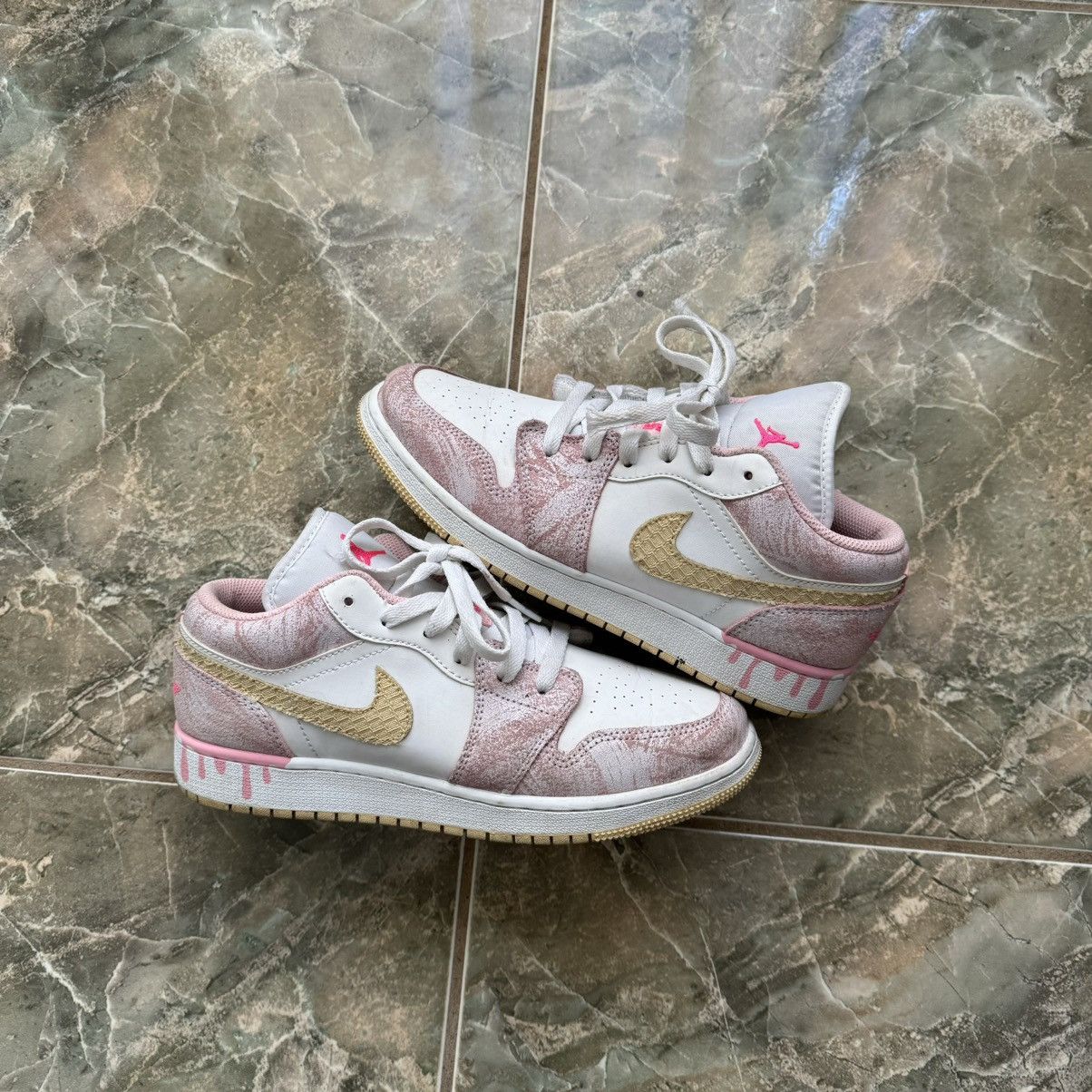 Jordan Brand × Nike × Streetwear Paint drip Jordan 1 low | Grailed