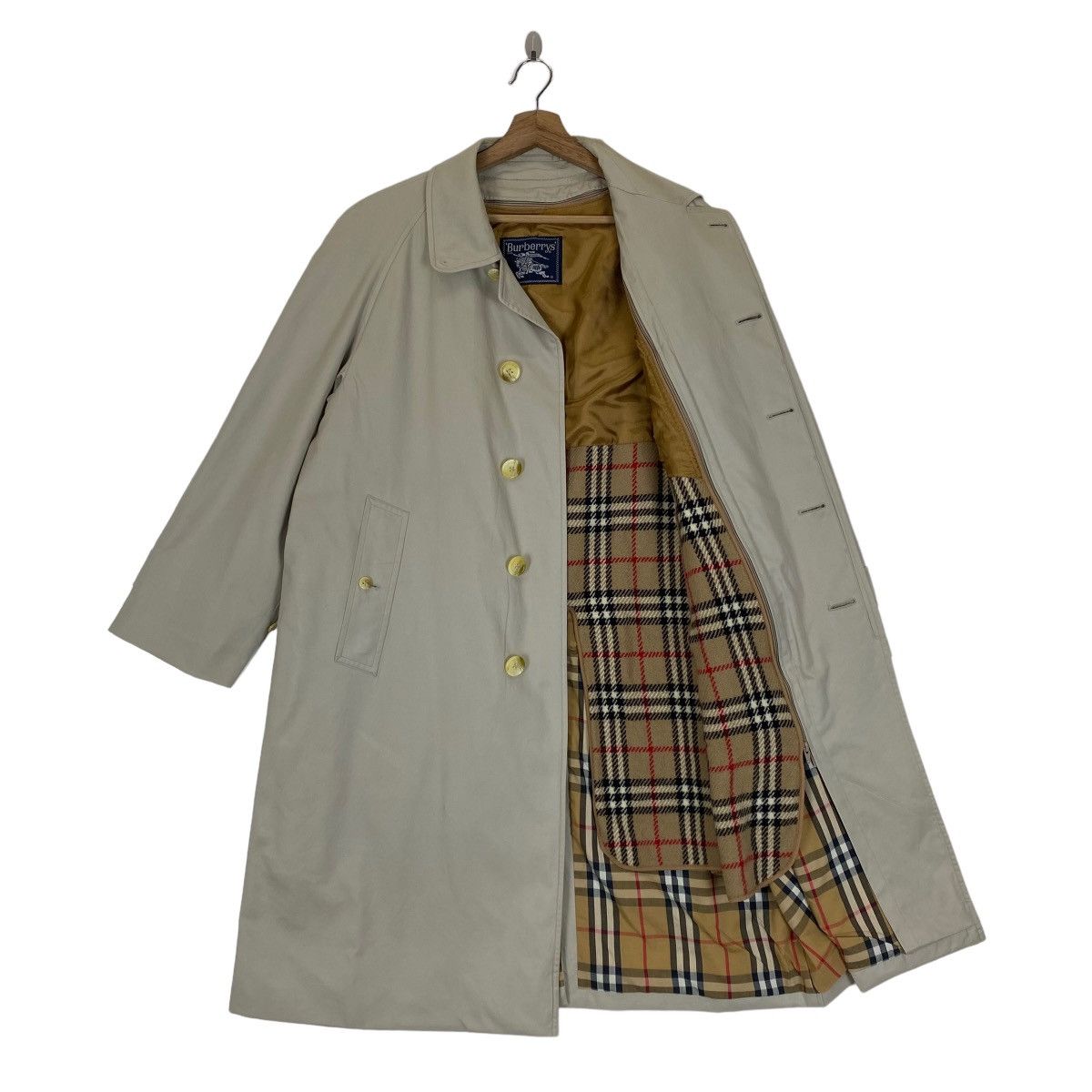 Burberry DELETE TODAY Burberrys nova check lining trench coat | Grailed