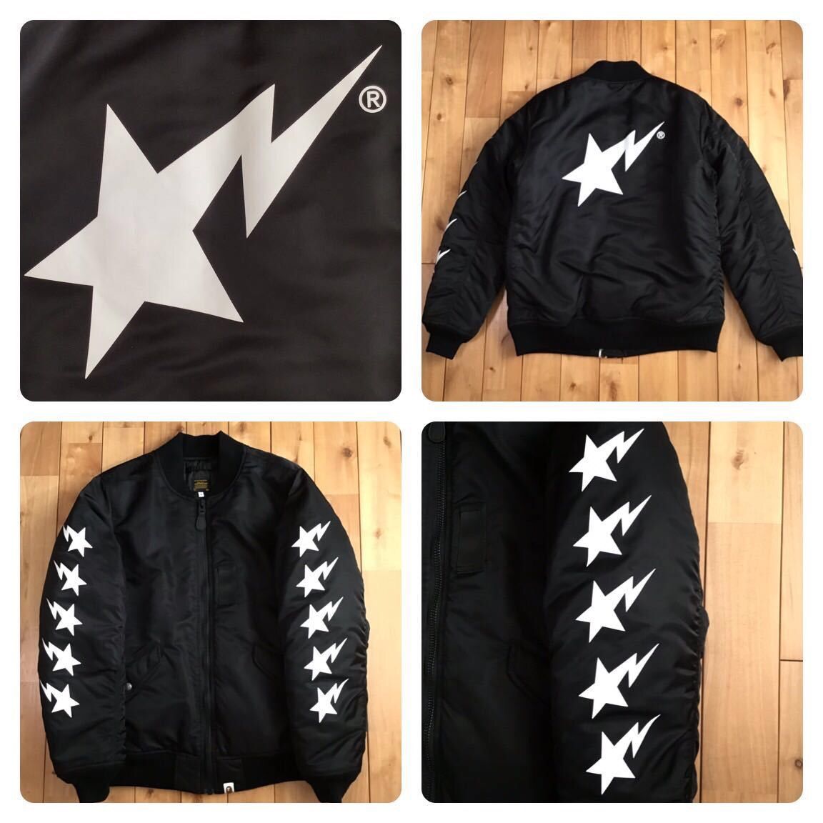 Bape BAPE STA LOGO MA-1 bomber jacket a bathing ape star | Grailed