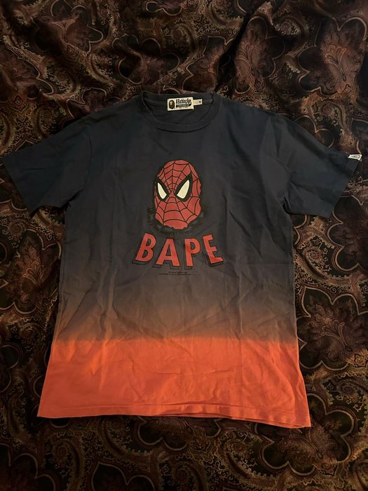 Bape Bape x Marvel Spiderman Tee | Grailed