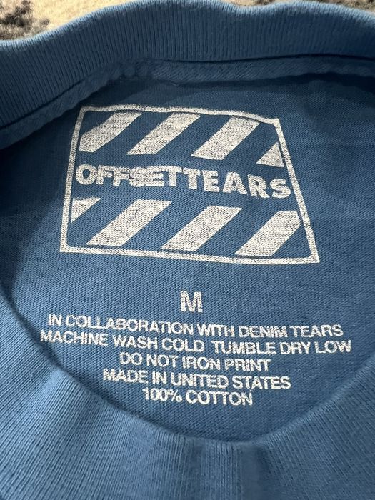 DENIM TEARS DENIM TEARS x OFFSET “SET IT OFF #2” TSHIRT - SIZE MEDIUM ...
