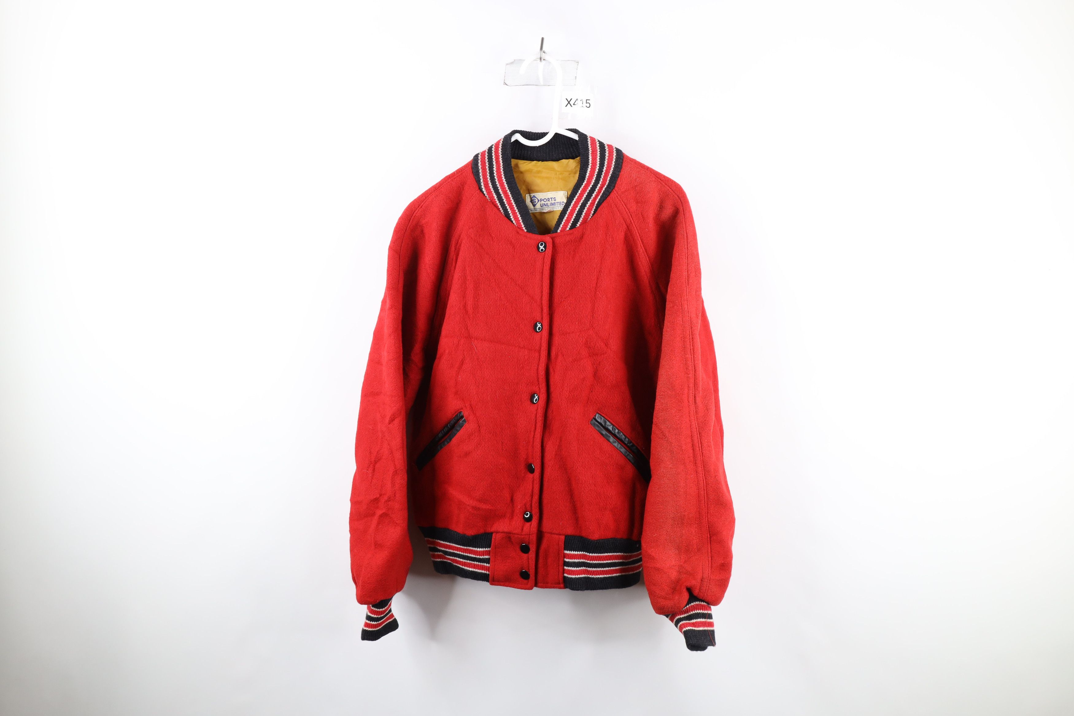 Vintage Vintage 60s 70s Streetwear Wool Varsity Jacket Red USA | Grailed