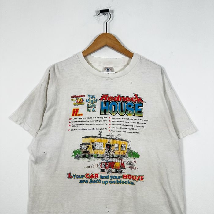 Vintage Vintage 2000 Redneck House Graphic Humour Tee | Grailed