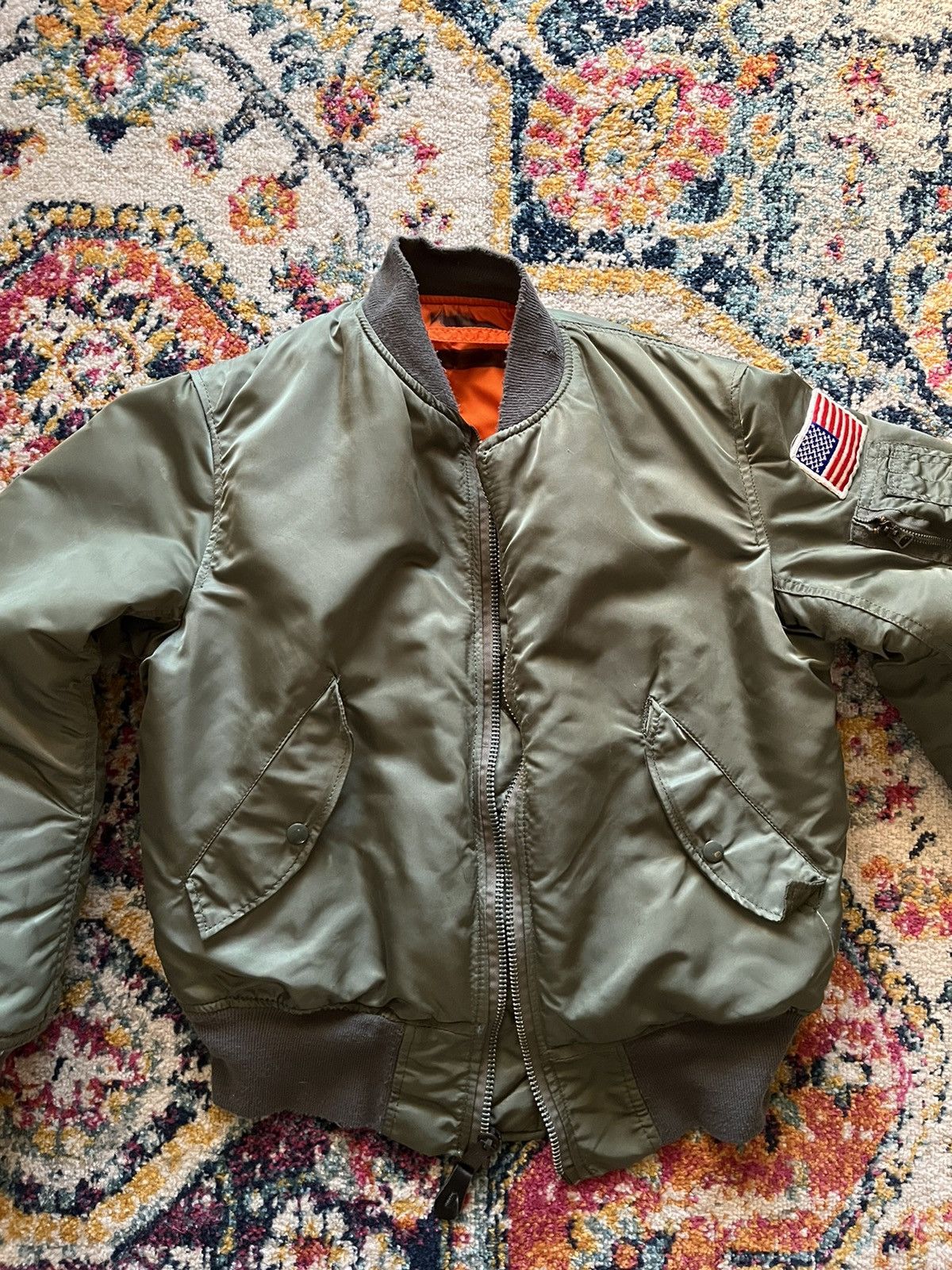Alpha Industries Vintage Alpha Industries MA-1 Bomber jacket USA Made | Grailed