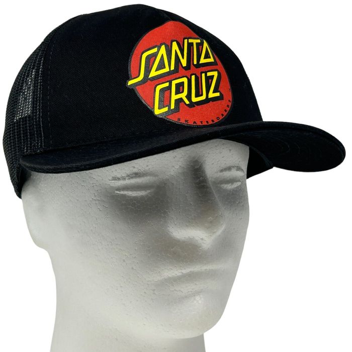 Santa Cruz Santa Cruz Skateboards Trucker Hat Black Skater Skating Cap ...