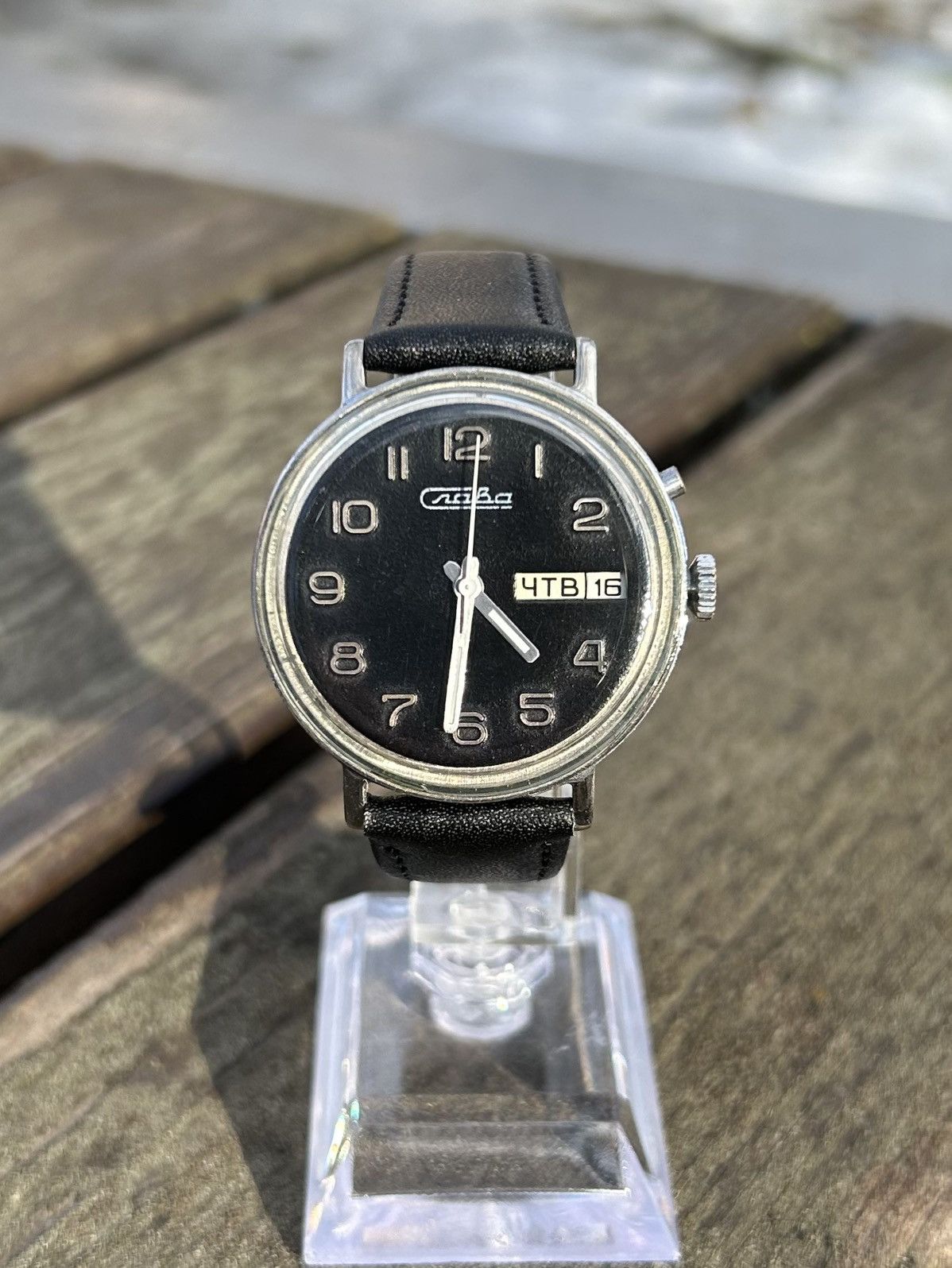 Vintage Vintage Watch Slava Automatic USSR Soviet Wristwatch 1980s ...