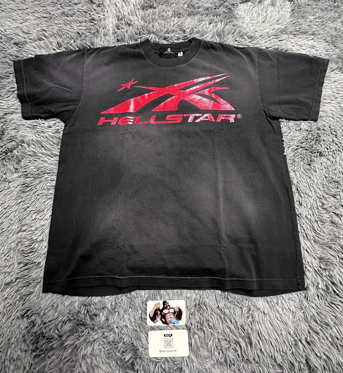 HELLSTAR Hellstar Sport Logo Gel T-shirt Black Red | Grailed