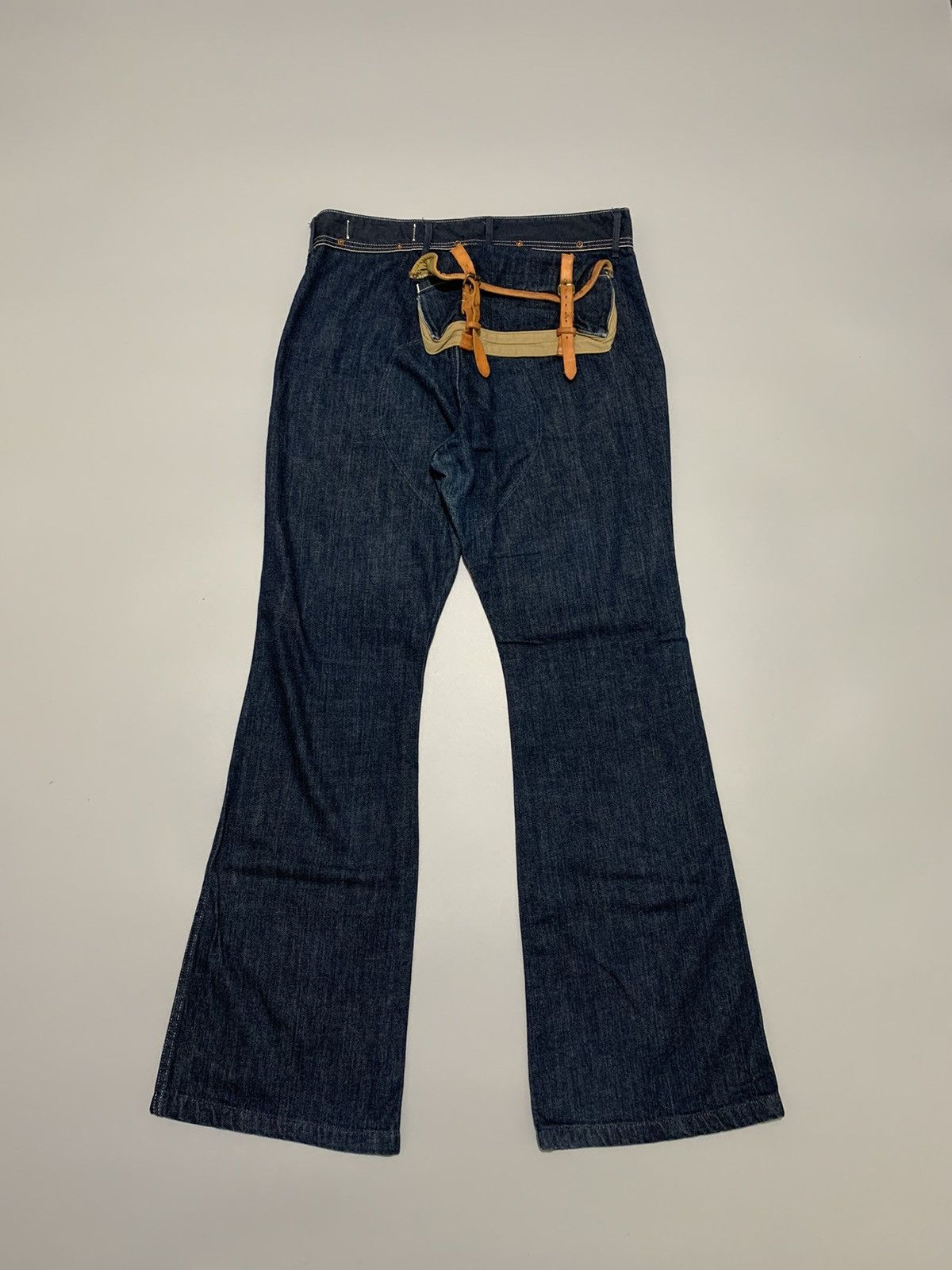 Kapital Rare! Kapital- Back Pocket Riveted Flared Denim Jeans | Grailed