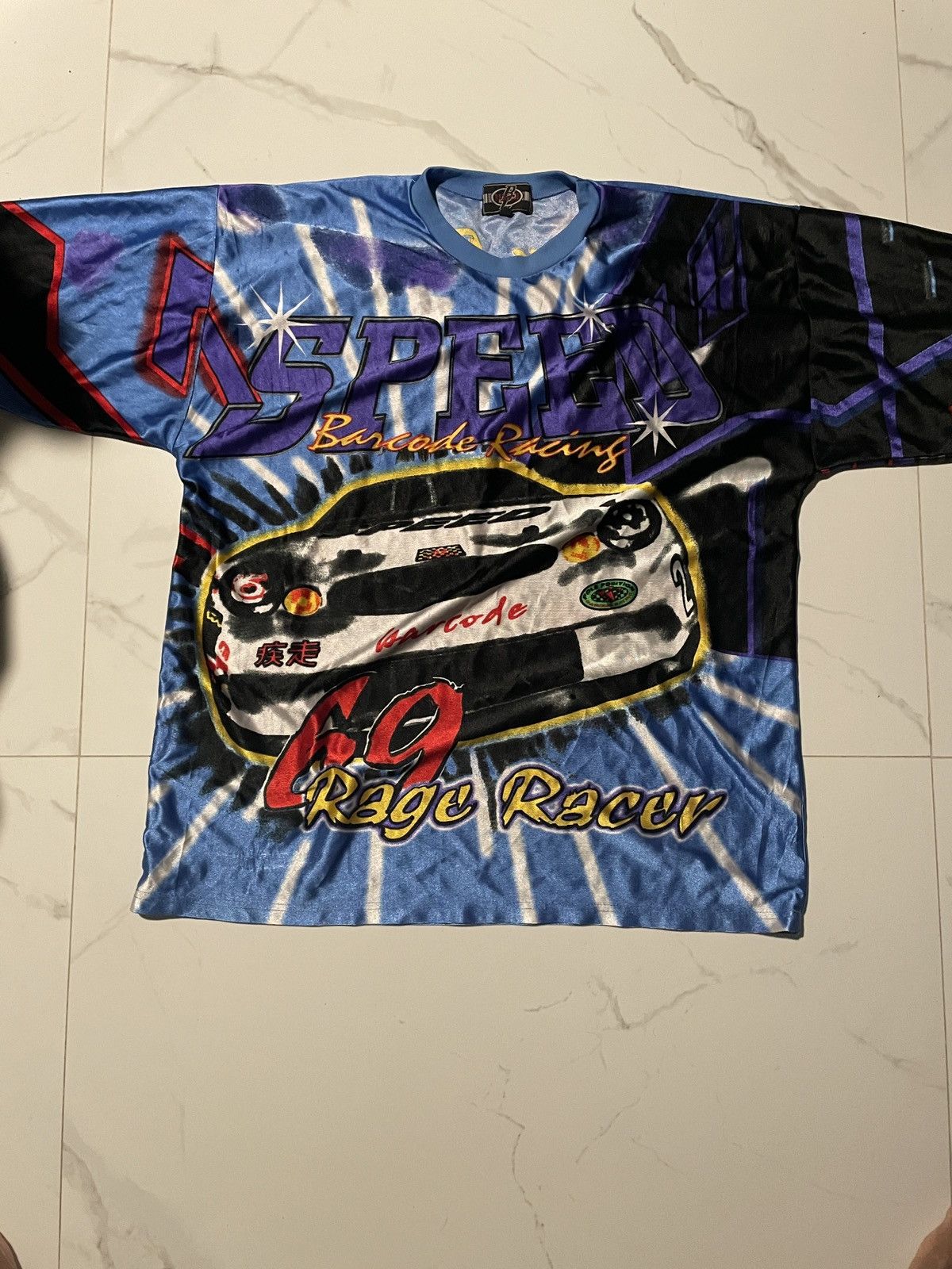 Vintage Barcode Speed Rage Racing Shirt | Grailed
