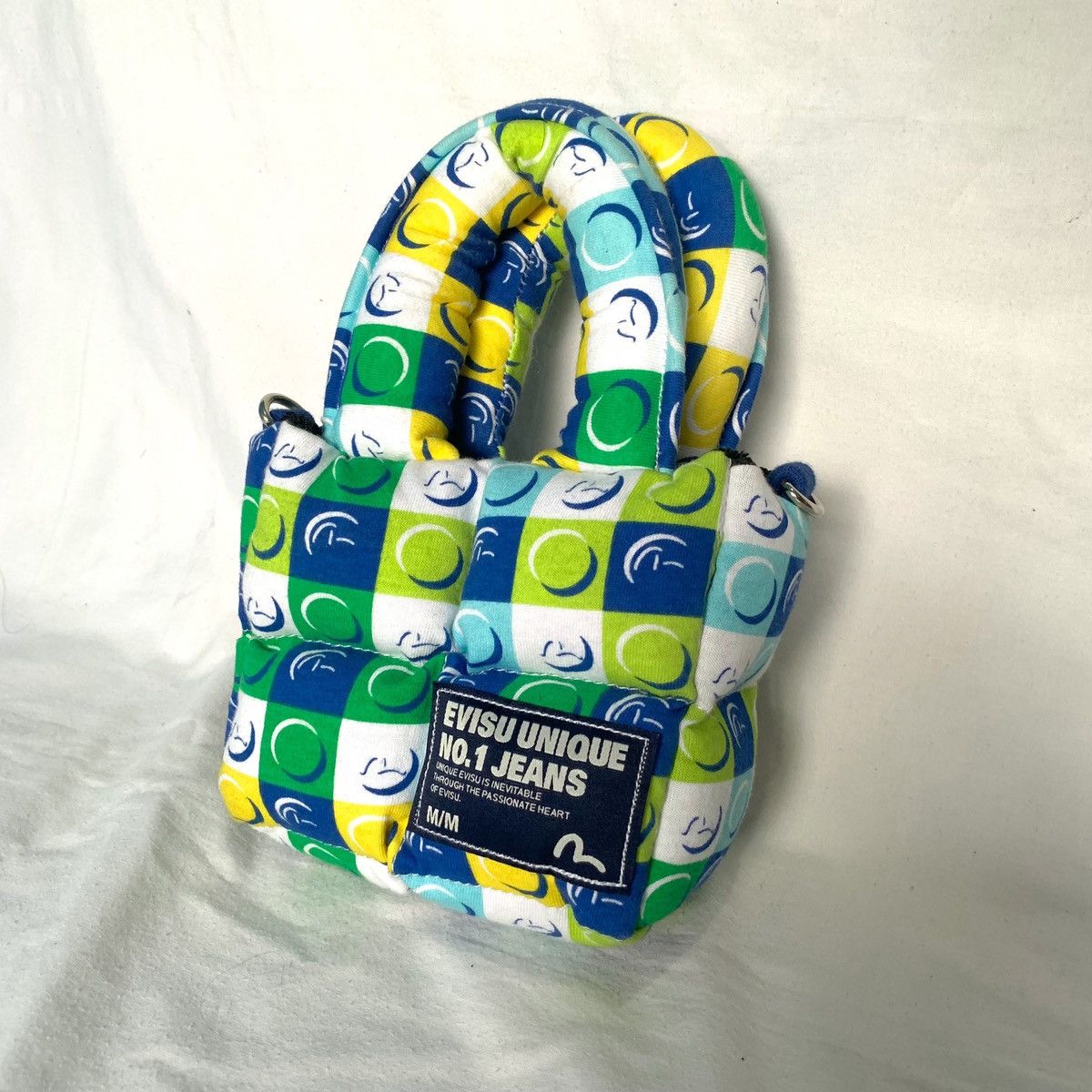 Evisu × Japanese Brand × Vintage Reworked Evisu Puffer Bag | mini puffy ...