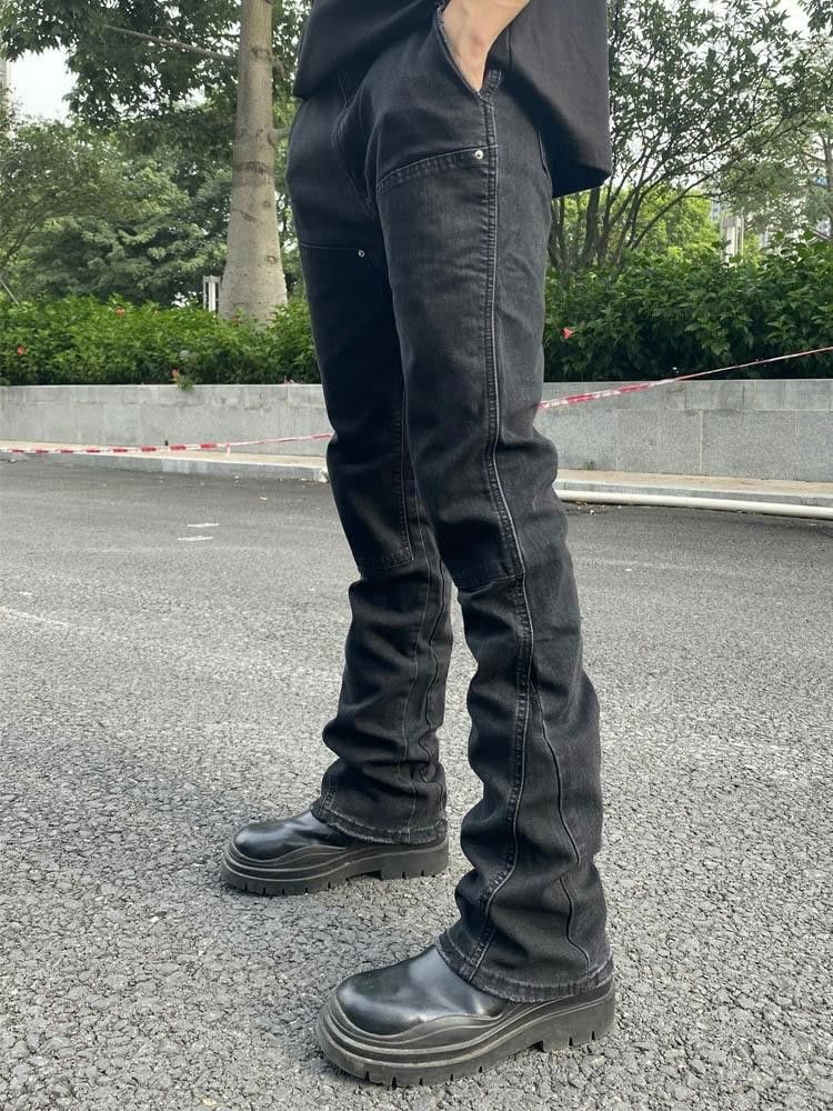 Jean × Streetwear Black Skinny Stack Denim Jeans | Grailed