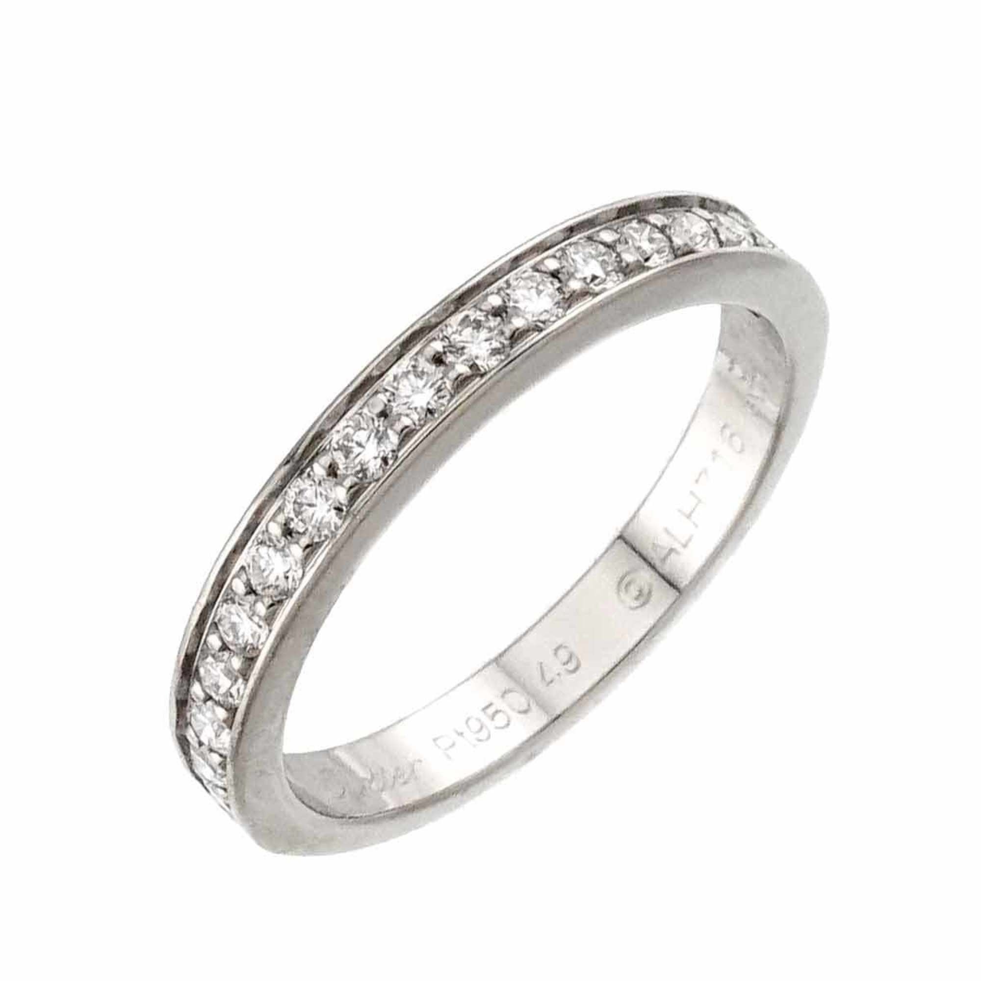 Cartier Cartier 1895 #49 Diamond Semi-Pavé Platinum Ring Half | Grailed