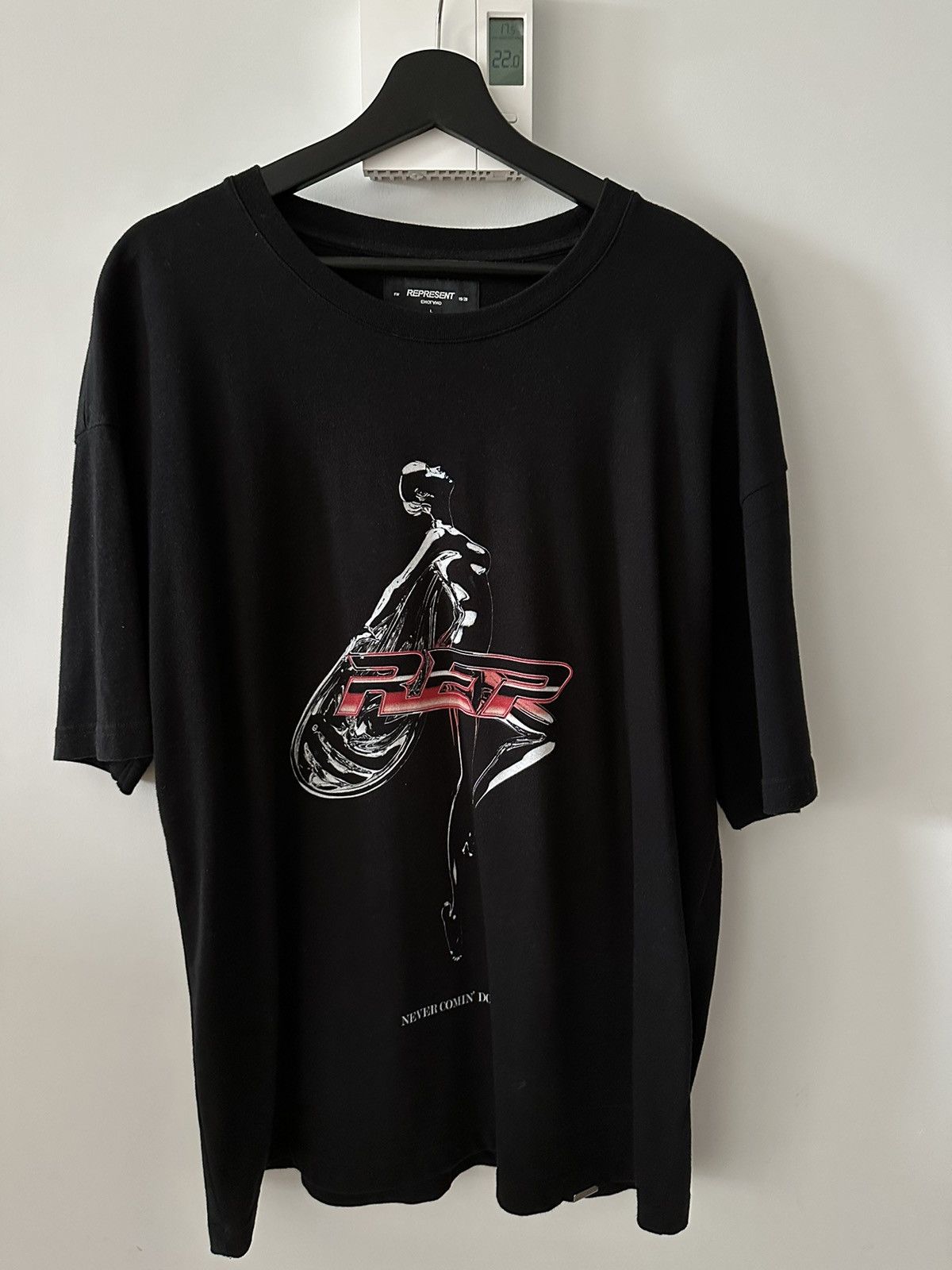 Represent Clo. Represent Black t-shirt Angels | Grailed