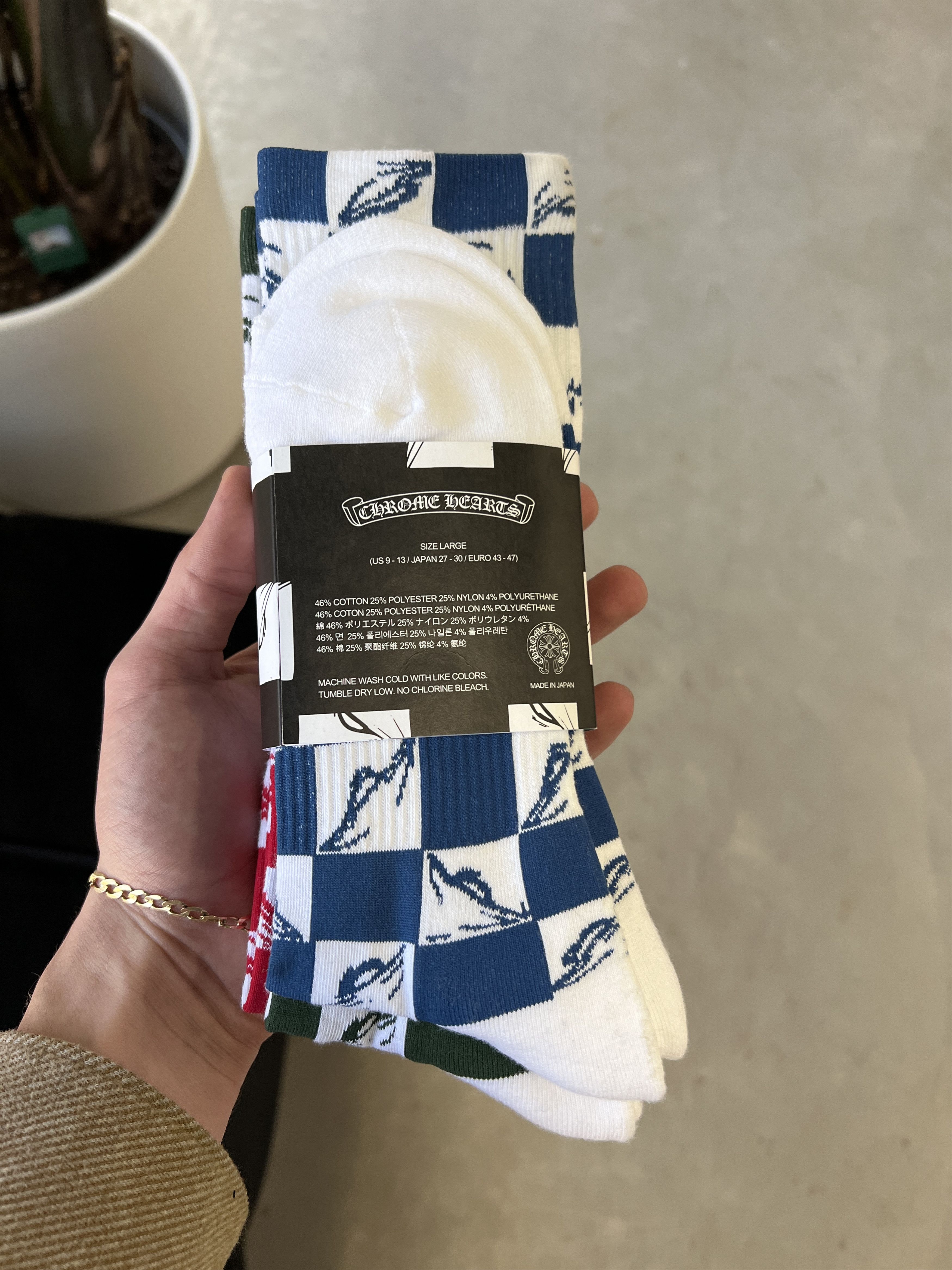 Chrome Hearts Chrome Hearts Matty Boy 99 Eyes Socks Multi | Grailed