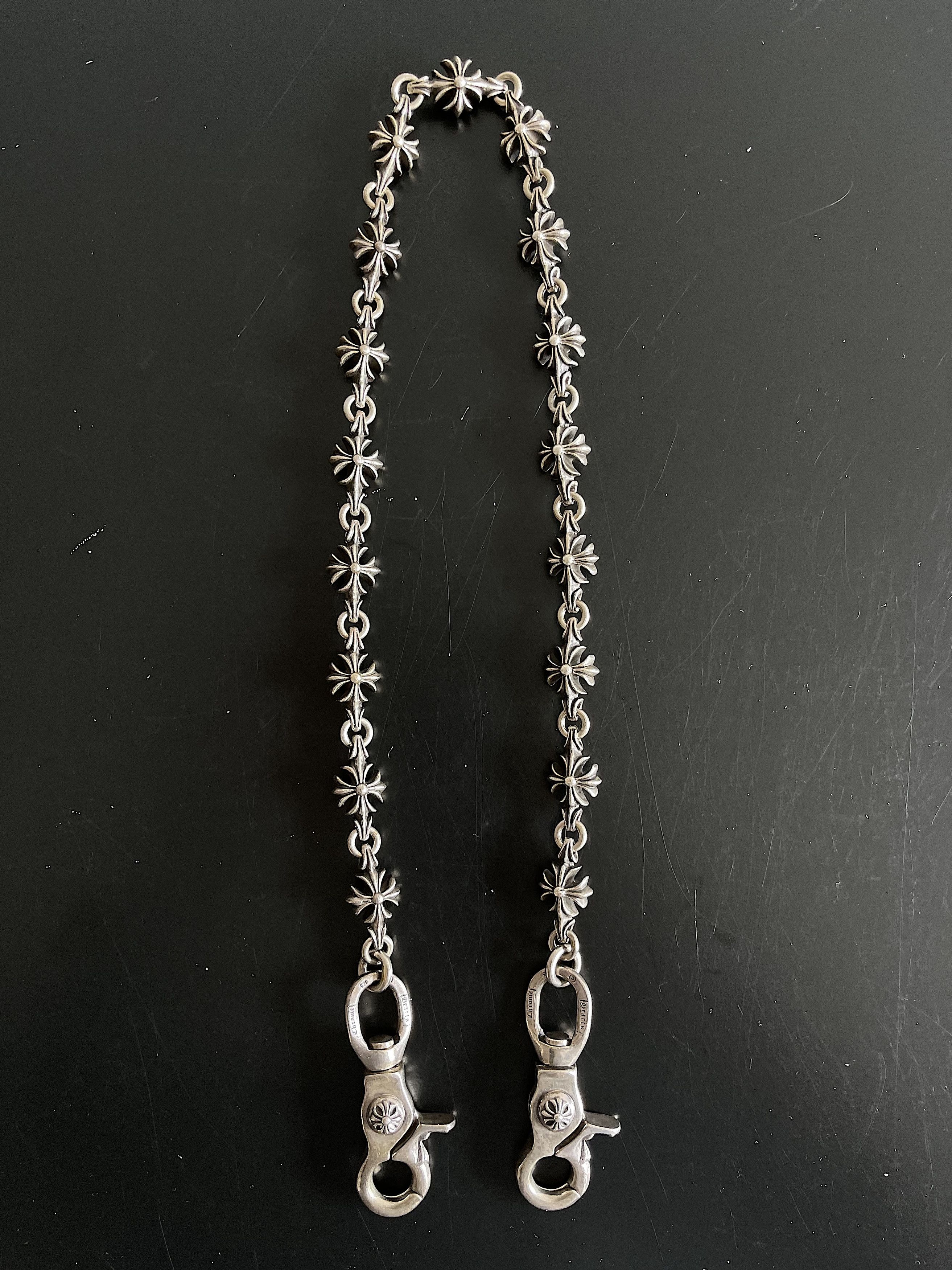 Chrome Hearts Large Floral Cross Link Double Snap Chain (OS) | Grailed