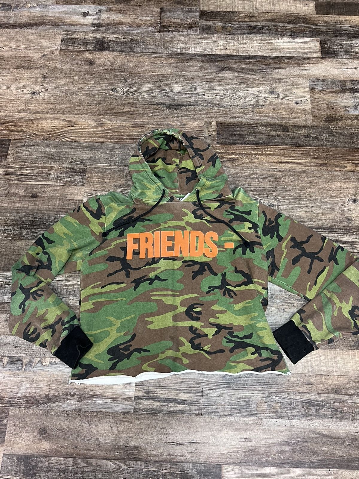 Vlone Vlone Green Camo Friends Hoodie | Grailed