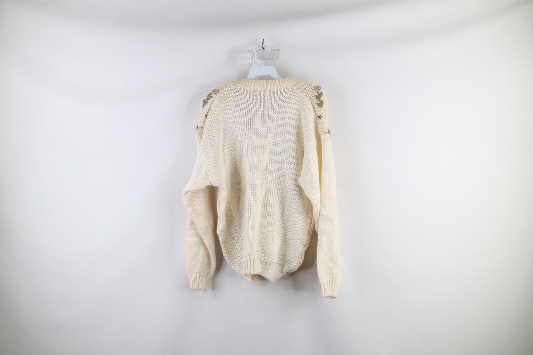 Vintage NOS Vintage 90s Primitive Embroidered Cardigan Sweater | Grailed