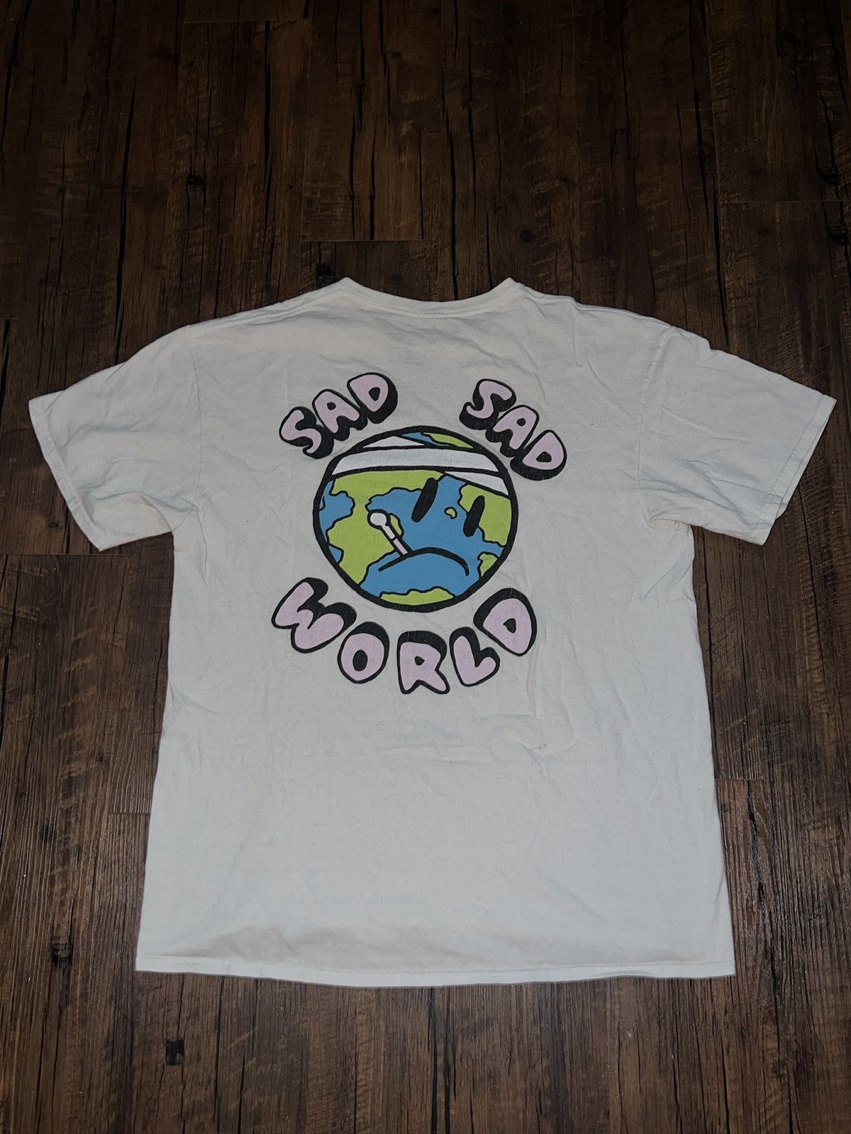 Streetwear ALAB "Sad World" Graphic T-shirt | Grailed
