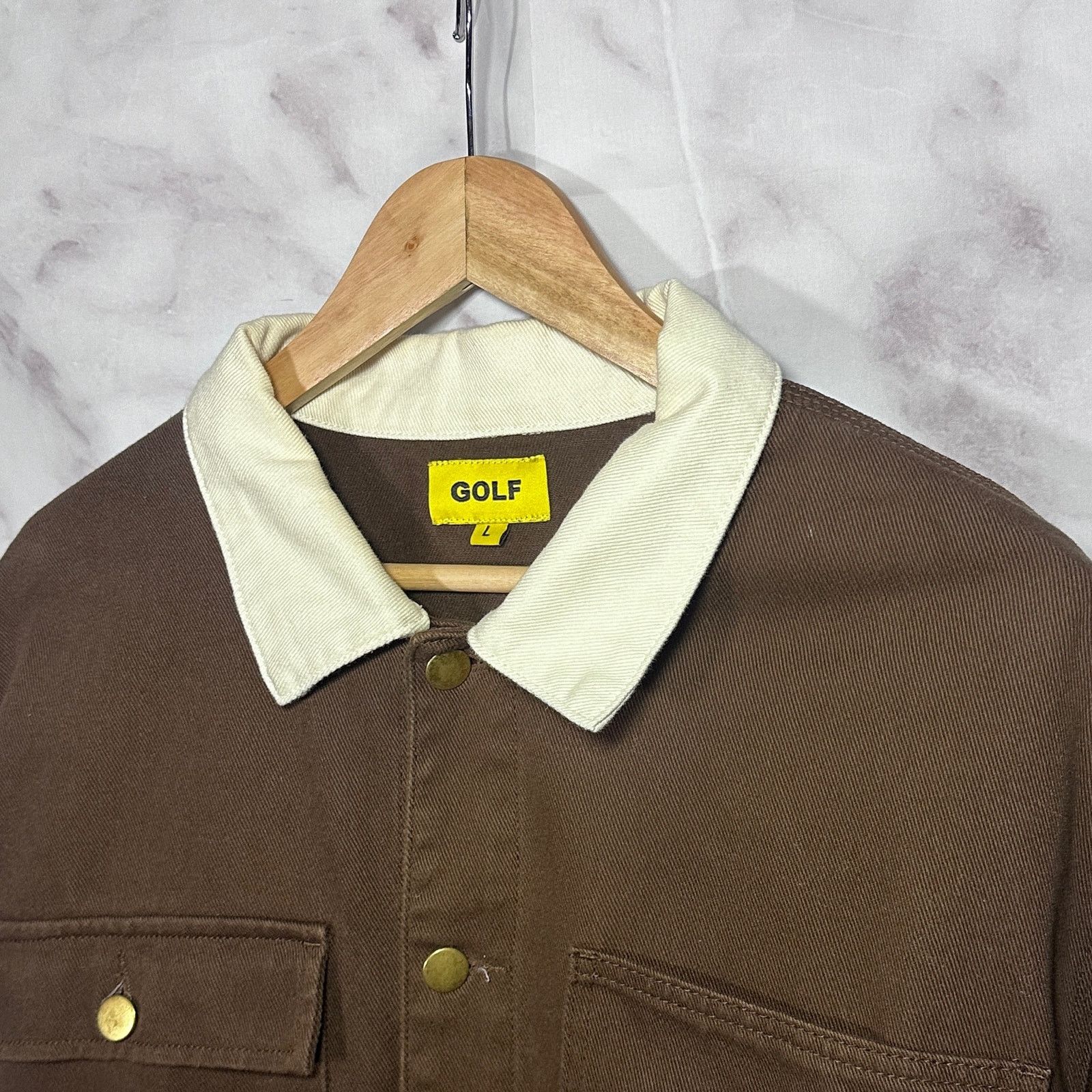 Golf Wang Brown Rope Denim Work Jacket | Grailed