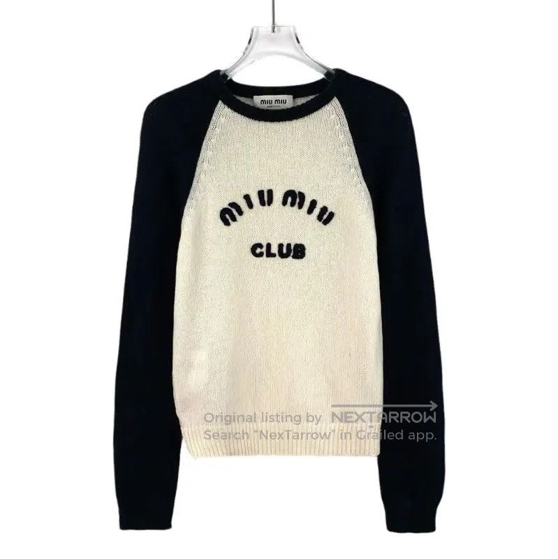 Miu Miu Miu Miu Color Block Cashmere Sweater . | Grailed