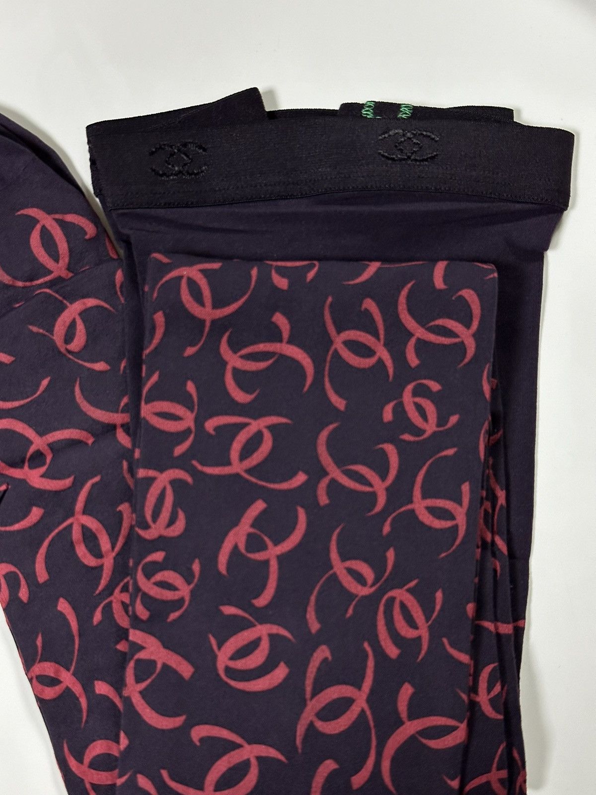 Chanel CHANEL Fall Winter 2000 Monogram CC Logo Tights | Grailed
