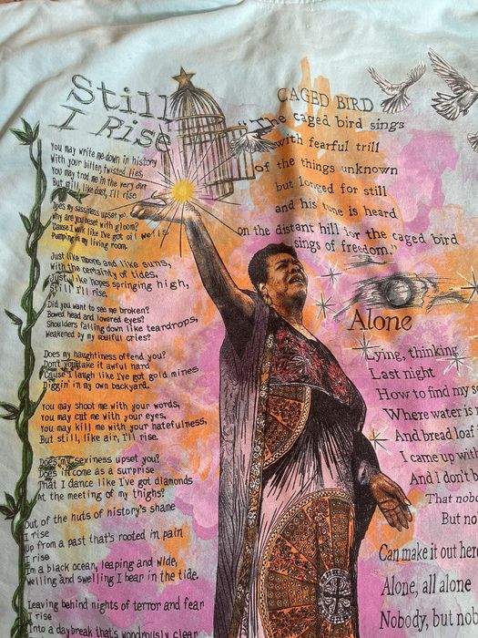 Barriers XL Barriers Maya Angelou Sweater Hoodie Blue | Grailed