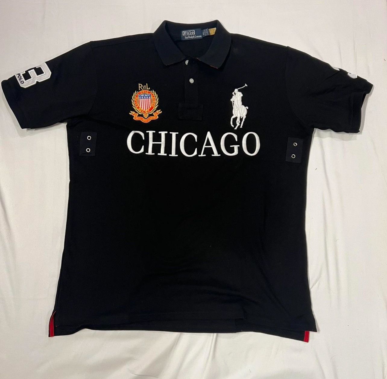 Polo Ralph Lauren × Streetwear × Vintage Chief Keef Style Big Polo Chicago Ralph Lauren Polo XL ...
