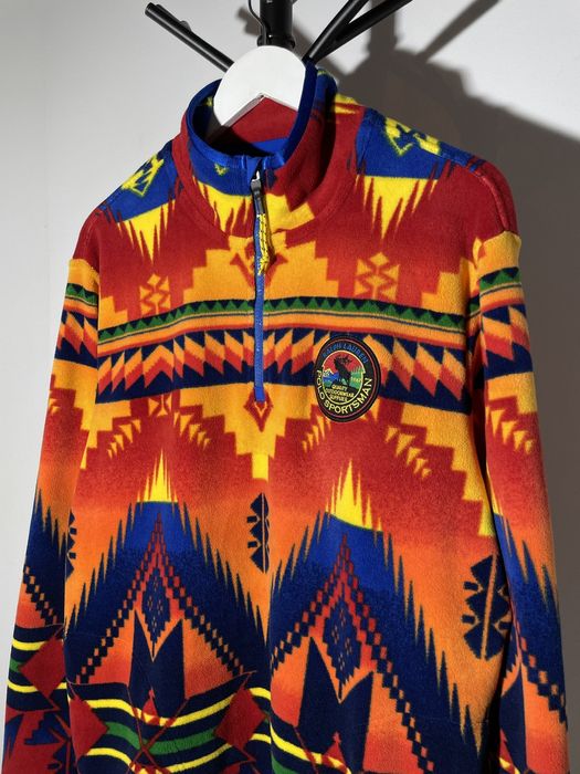 Polo Ralph Lauren Polo Country Ralph Lauren Aztec Sportsman Fleece Pullover | Grailed