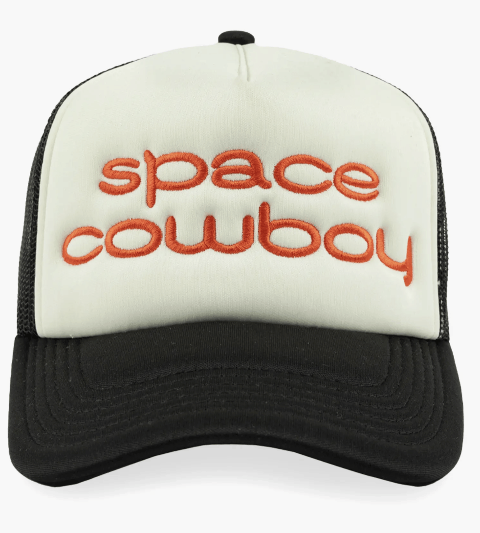 Pleasures Space Cowboy Embroidered Trucker Hat | Grailed