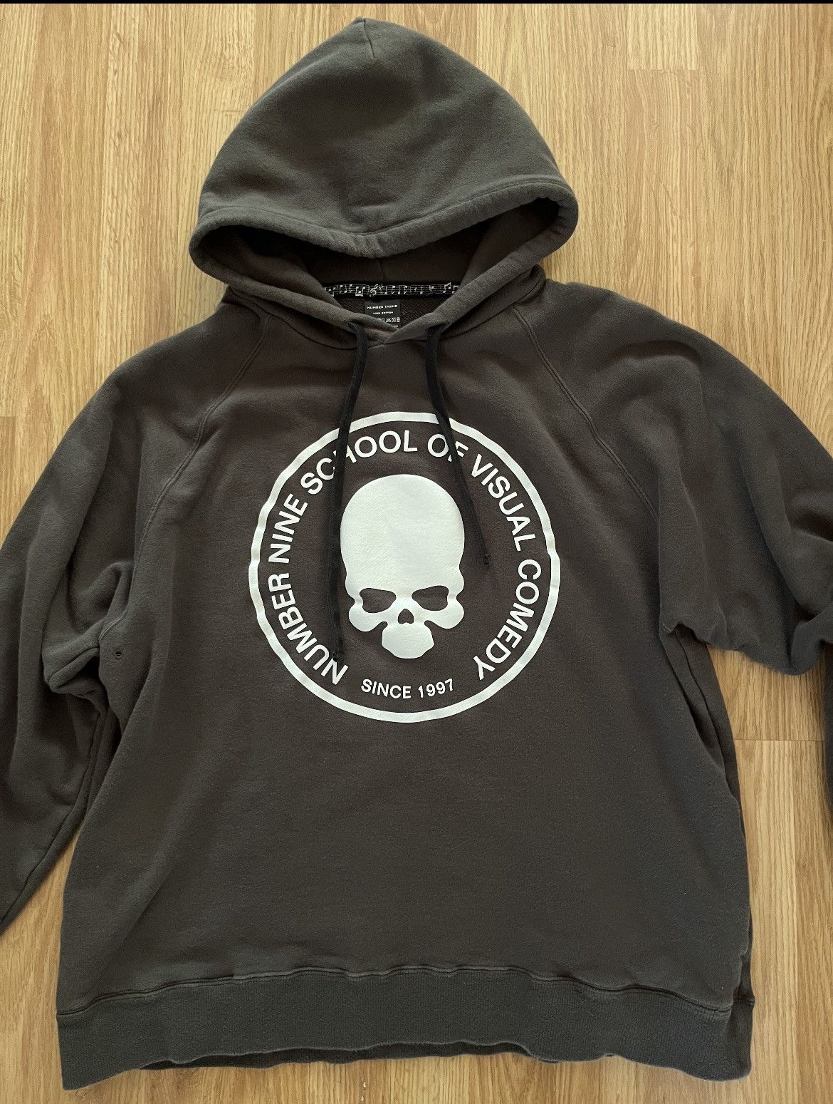 Number (N)ine Number nine skull of visual comedy hoodie | Grailed