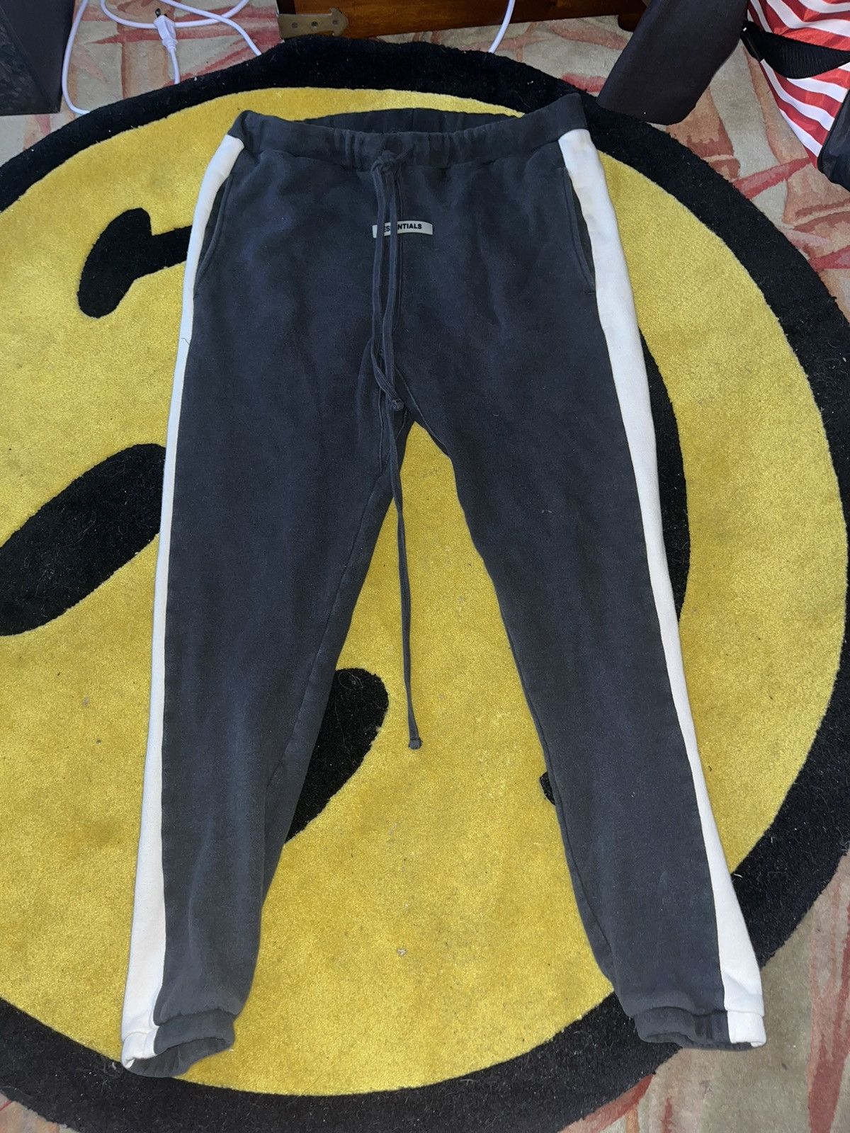 Fear of God Black FOG Essentials sweatpants | Grailed