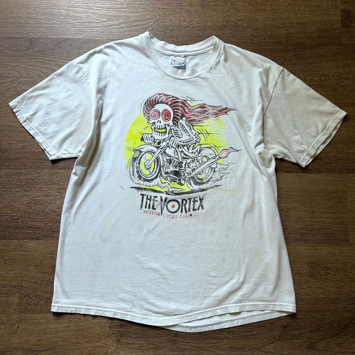 Vintage The vortex motorcycle club graphic T shirt crew neck | Grailed