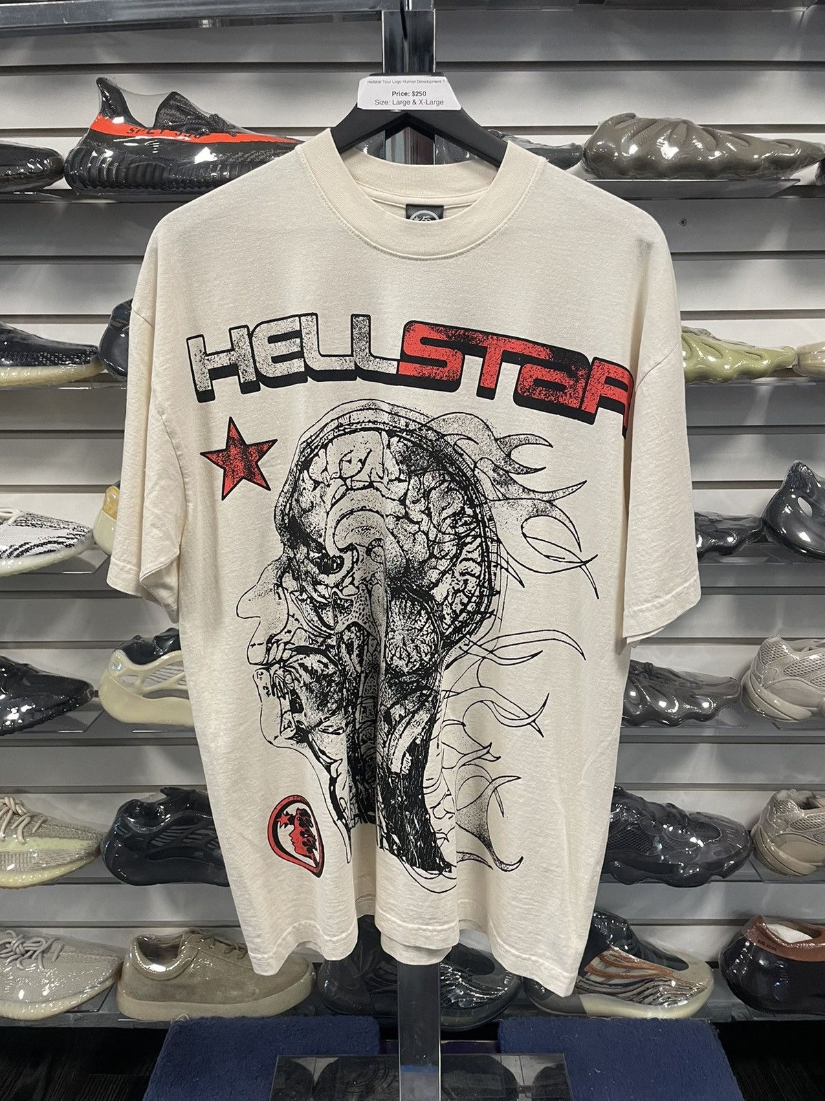 HELLSTAR Hellstar Tour Logo Human Development T-Shirt | Grailed