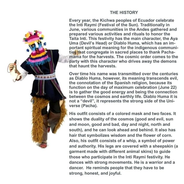 Other ⭐OZ Handmade Exotic Adult Mask Aya Diablo Huma Incas Ecuador ...