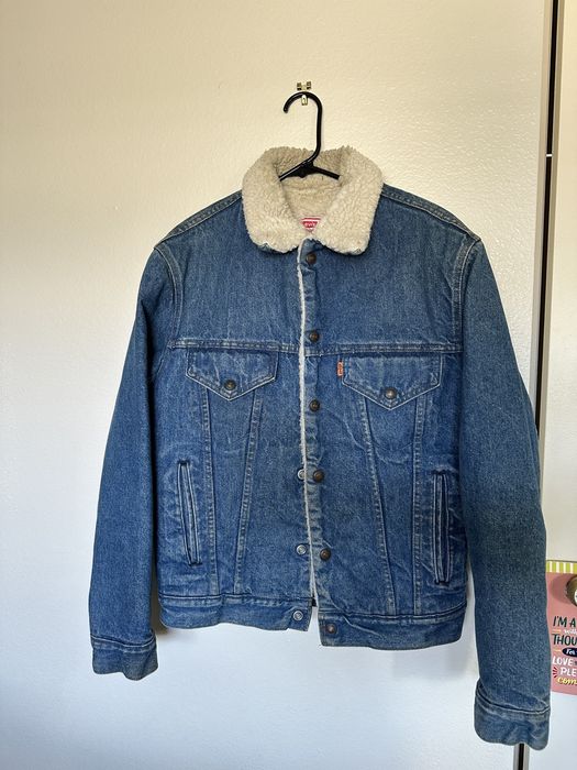 Levi's Sherpa Orange Tab Jacket | Grailed