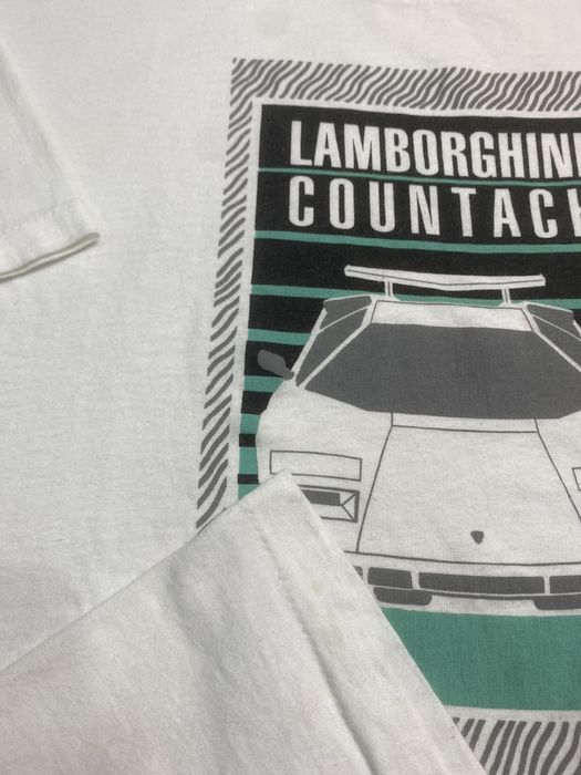 Vintage Vintage Lamborghini Countach Single Stitch Shirt | Grailed