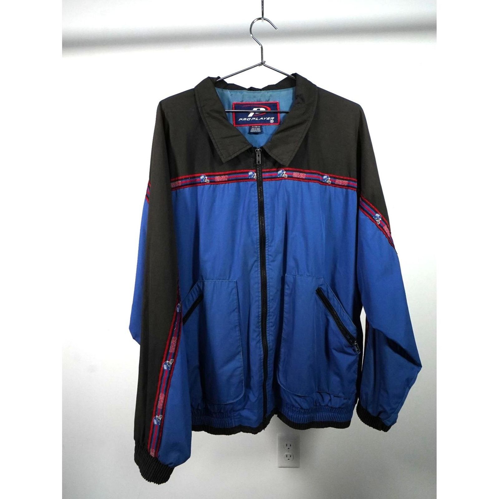Pro Player Vintage Pro Player New York Giants Windbreaker Jacket XL ...