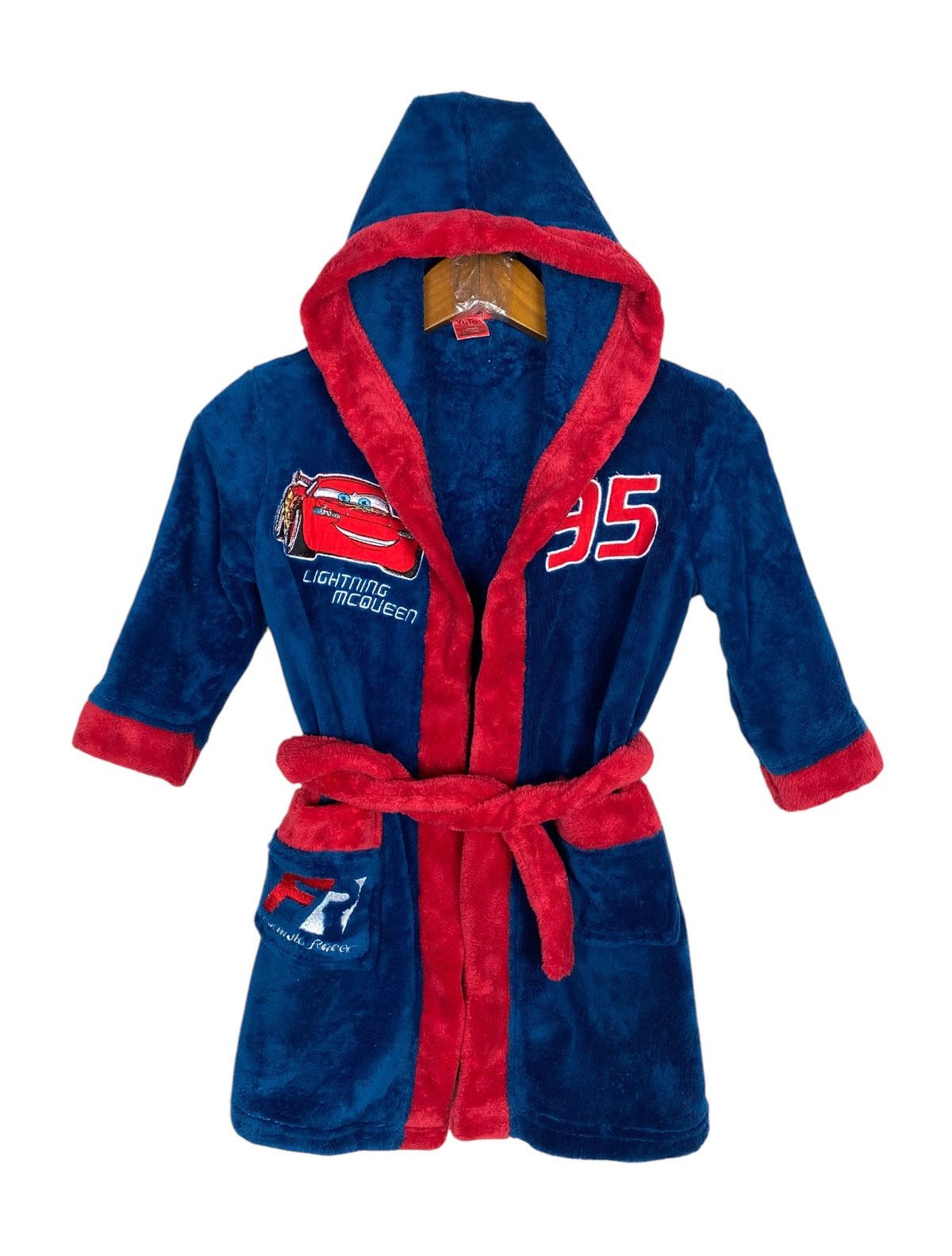 Disney Rare‼️ Disney Pixar Cars Bathrobe Boys Hood Lightning McQueen ...
