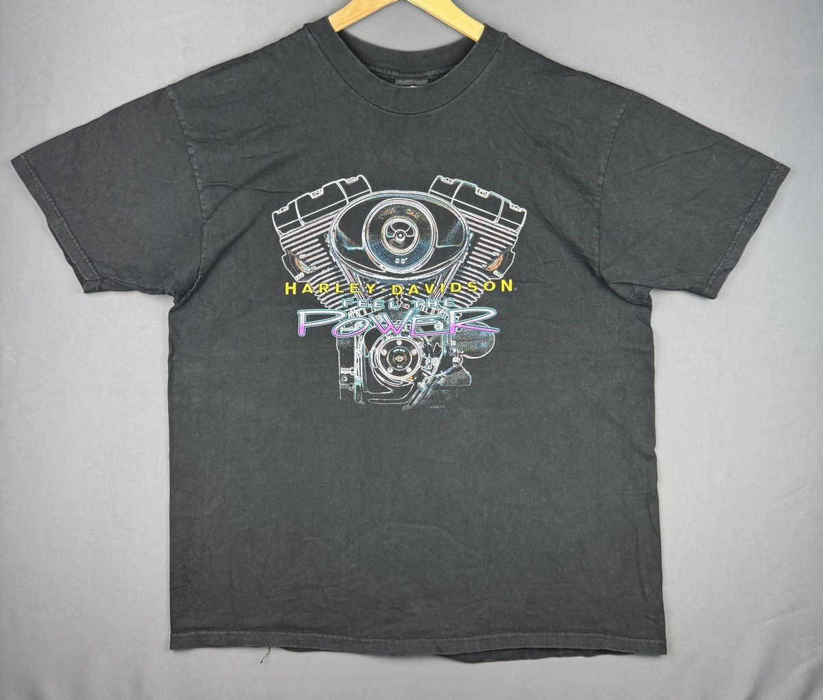 Art × Harley Davidson × Vintage Vintage 1998 Harley Davidson Feel Power ...