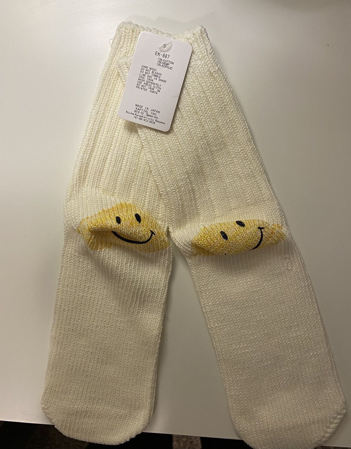 Kapital Kapital Smiley Yarn Socks | Grailed