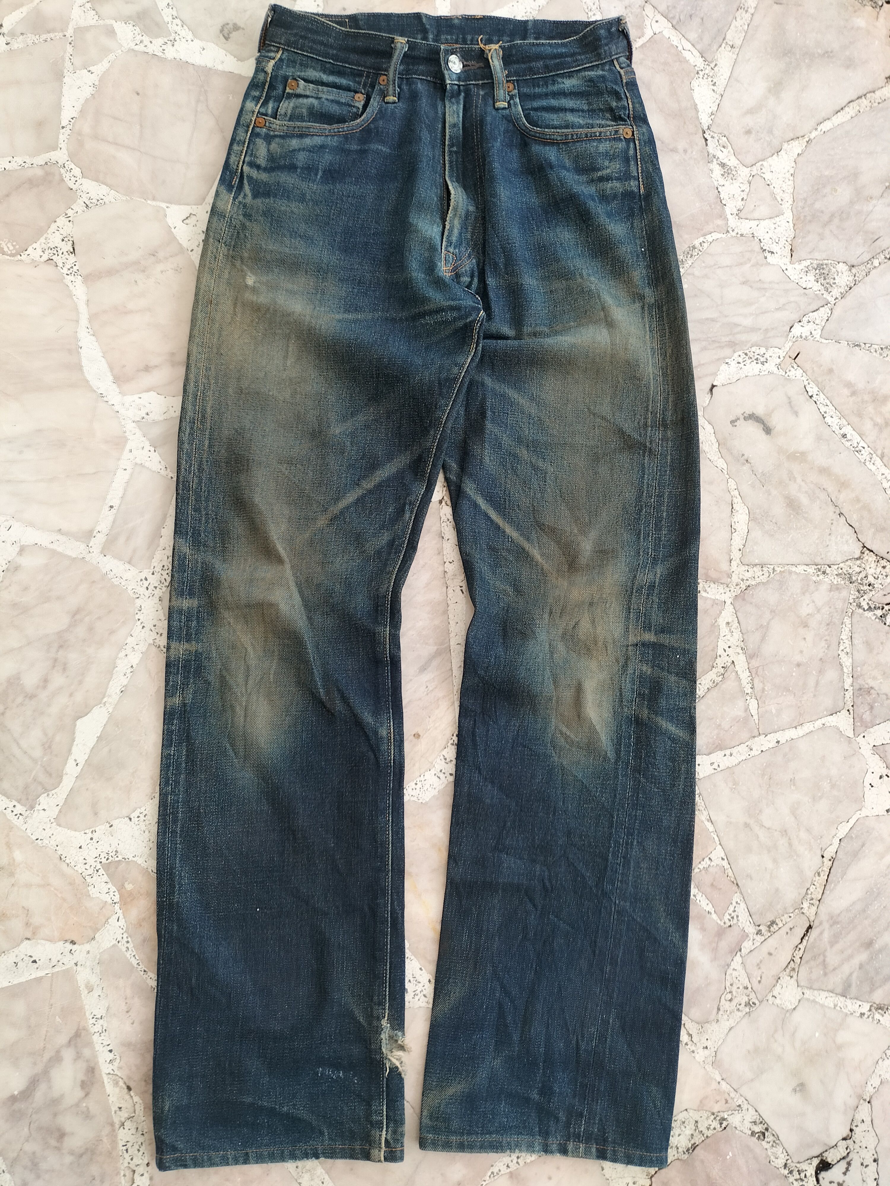 Denime × Vintage Selvedge Denime Seasoned Blue | Grailed
