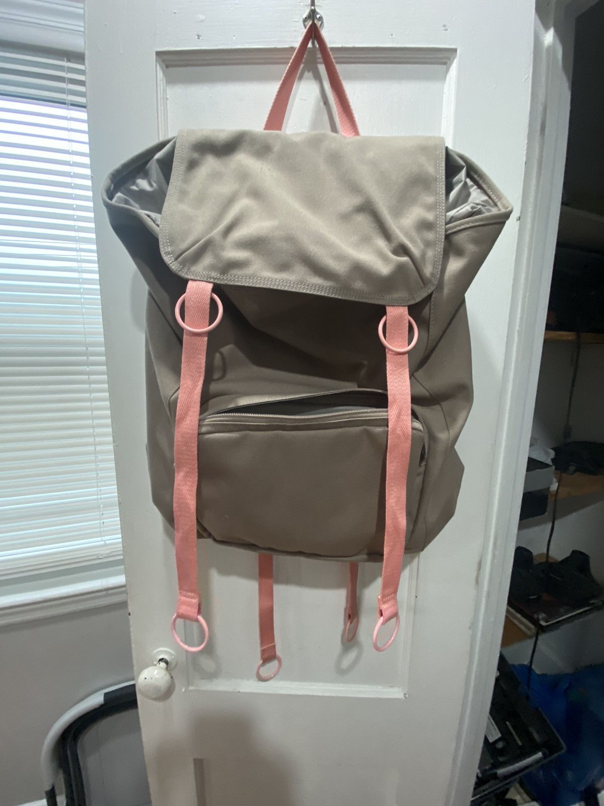 Eastpak × Raf Simons Raf Simons x Eastpak Backpack Beige/Pink | Grailed