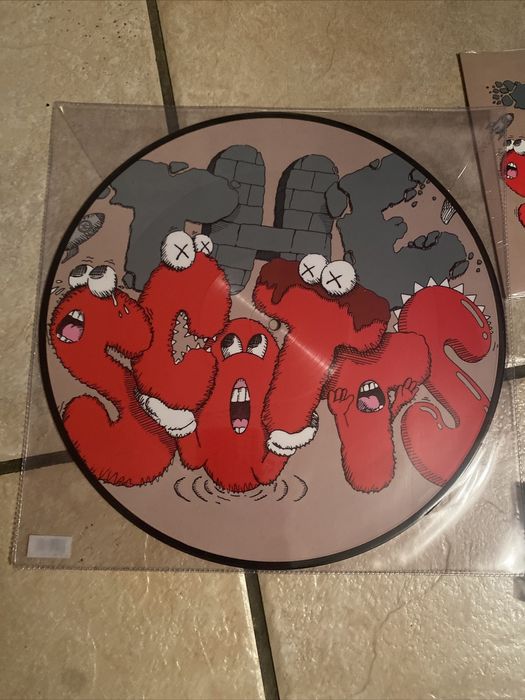 Travis Scott Travis Scott x KAWS The Scotts 12" Picture Disc Set! | Grailed