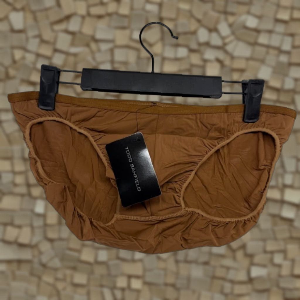 Vintage Todd Sanfield Briefs Men's Medium Brown Solid Underwear NEW ...