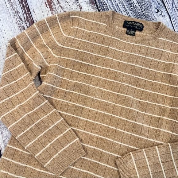 Vintage Vintage 100% Cashmere “Country Shop” Striped Sweater | Grailed