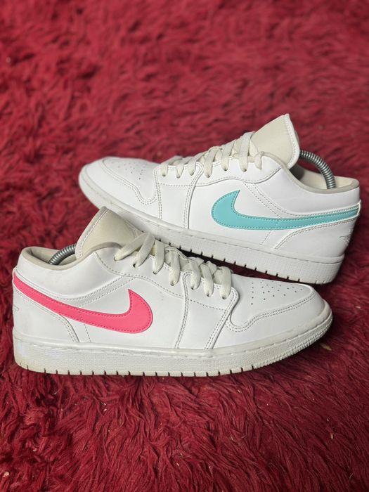 Jordan Brand Nike Air Jordan 1 Low White Multi-Color Swoosh (2020 ...