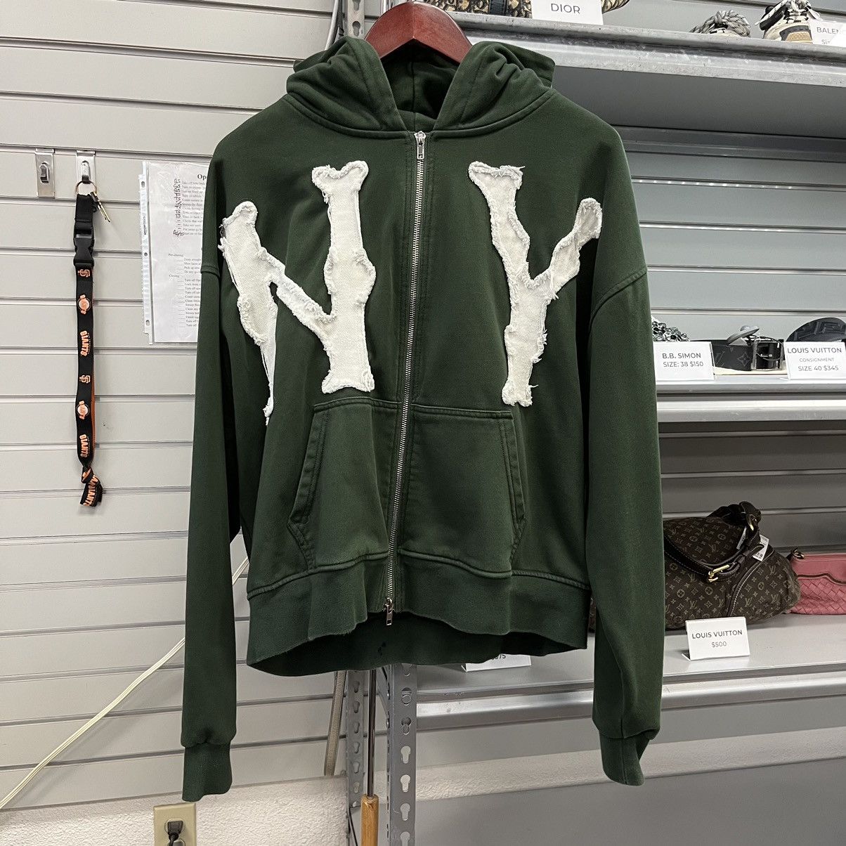 Streetwear Memory Lane Park Forest Green NY Zip-Up | Grailed