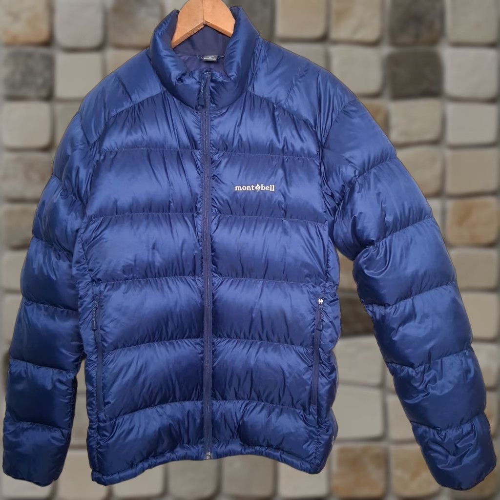 Montbell VINTAGE Mont Bell Alpine Down Puffer Jacket Men M Blue EX800 ...