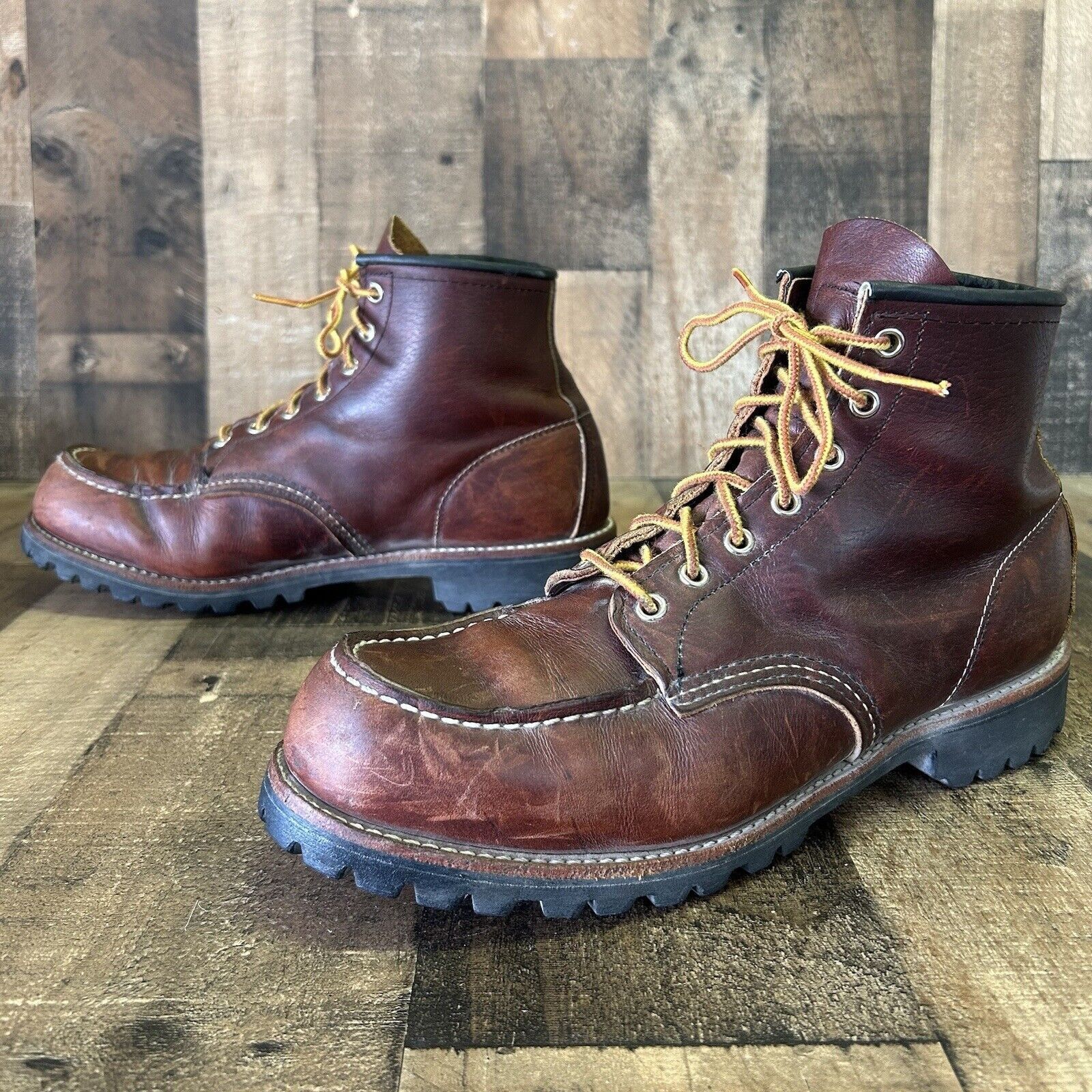 Red Wing Red Wing 8146 Heritage Roughneck Moc Toe Work Boots Men 12 D ...